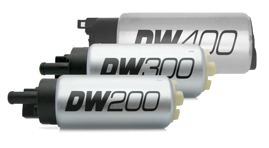 Selection of in-tank and in-line fuel pumps for motorsports fuel systems