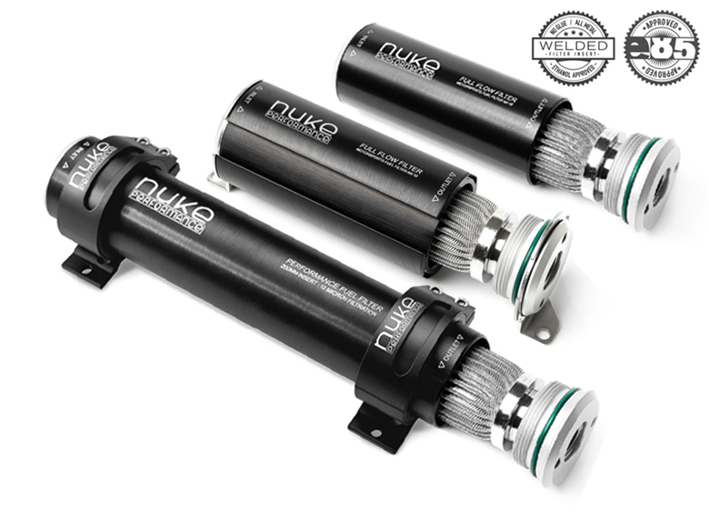 Light weight universal high flow fuel filters, safe for ethanol and ...